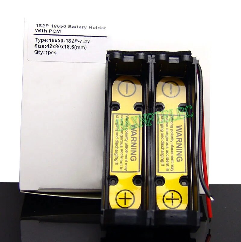 1S2P 3,7 в 18650 контейнер для хранения аккумулятора чехол 2 слота для зарядки с литий-ионной печатной платой PCM Защитный Контейнер для самостоятельной сборки