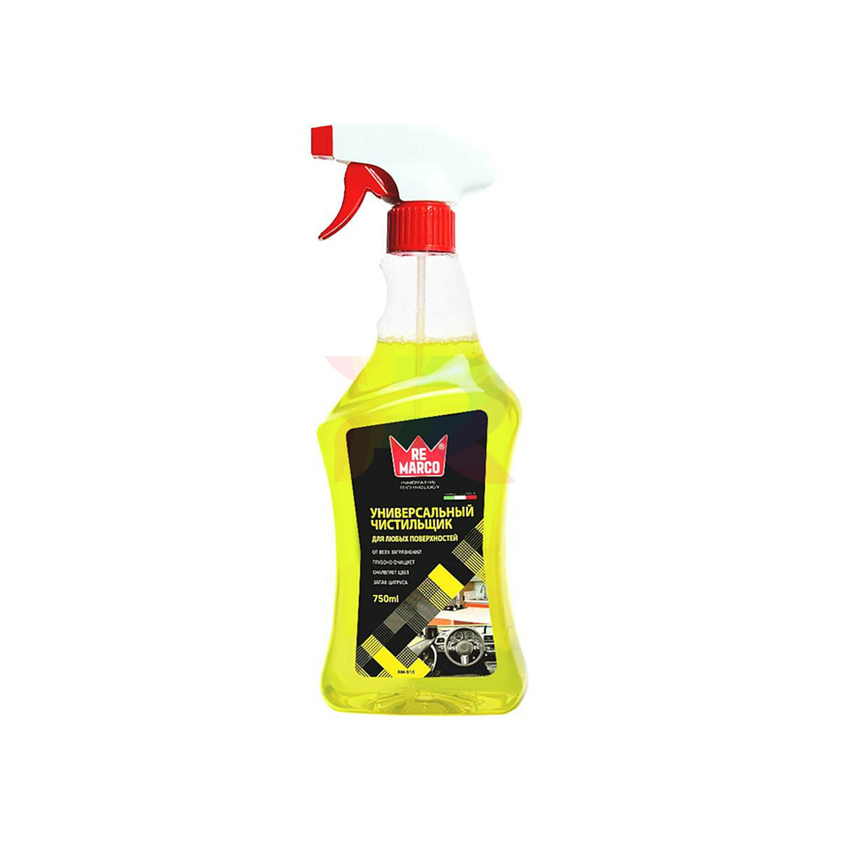 Универсальный чистильщик для любых поверхностей Re Marco RM-910 триггер-распылитель 750 мл.