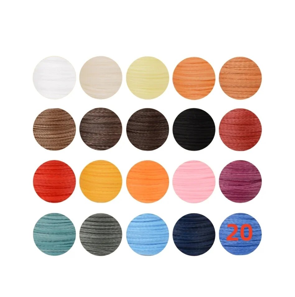Вощеная нить для кожи Polyester CORD0001 0,8 мм 50 м