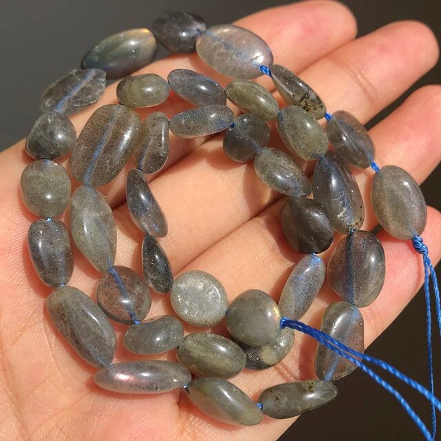 Куою натуральные бусины из амазонита, апатита, ларимара и кварца Labradorite