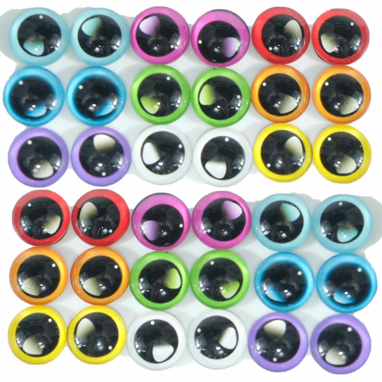 100 шт. 6 мм круглые стеклянные бусины-кабошоны в виде драконьих глаз с плоским дном и узором в виде лошадиных глаз, аксессуары для рукоделия