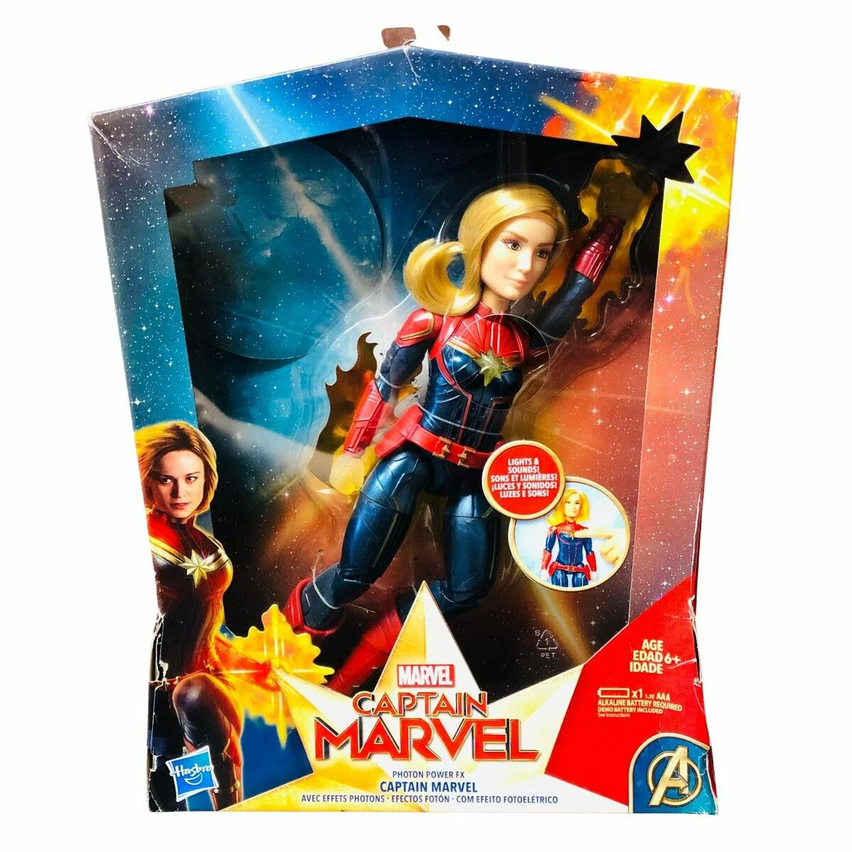 Hasbro Marvel Captain Marvel Photon Power FX / Детский коллекционный набор кукол Марвел