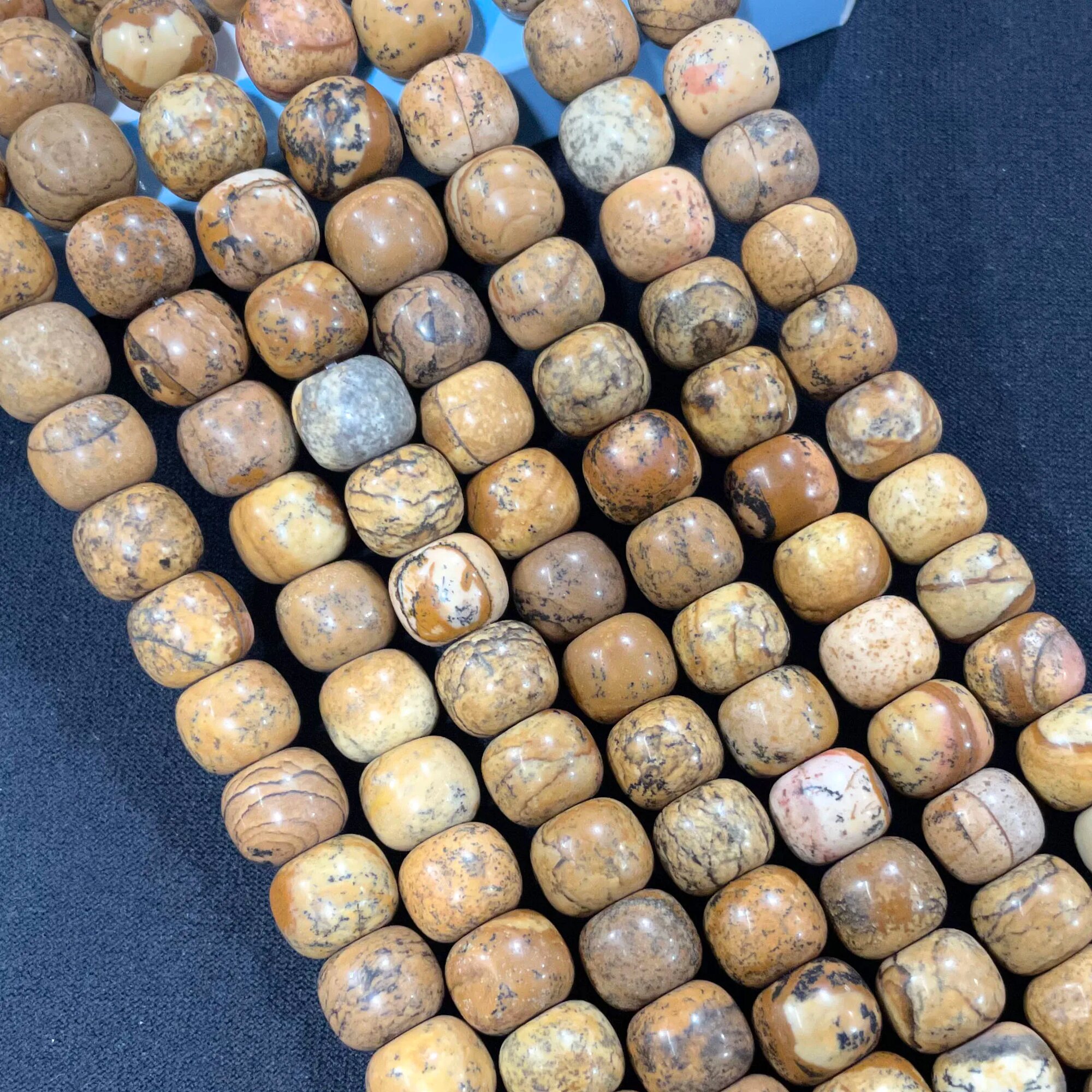 Бусины из камня 9x10 мм SYSRXLR Picture Stone