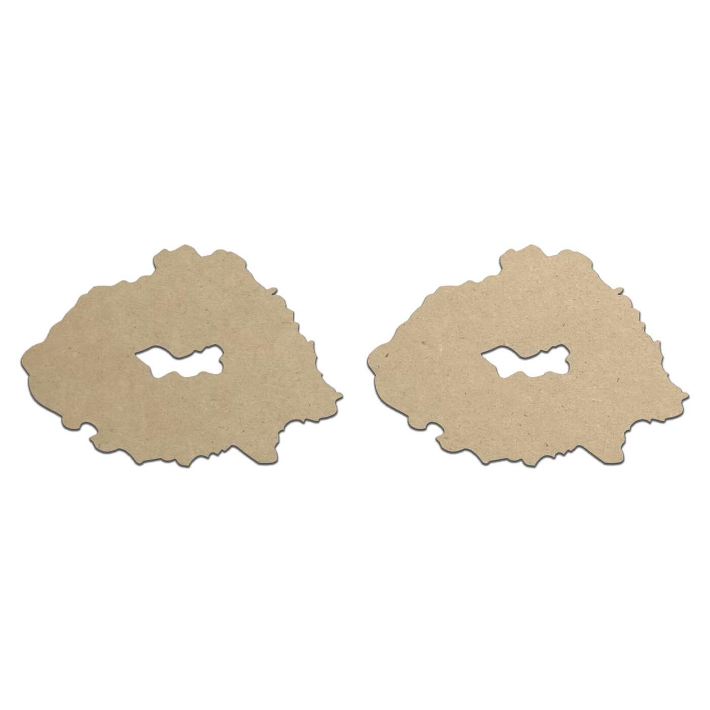 Комплект Заготовка для декорирования "Срез камня" 35х24 см - 2шт. из ХДФ толщиной 3мм (мегасупер)