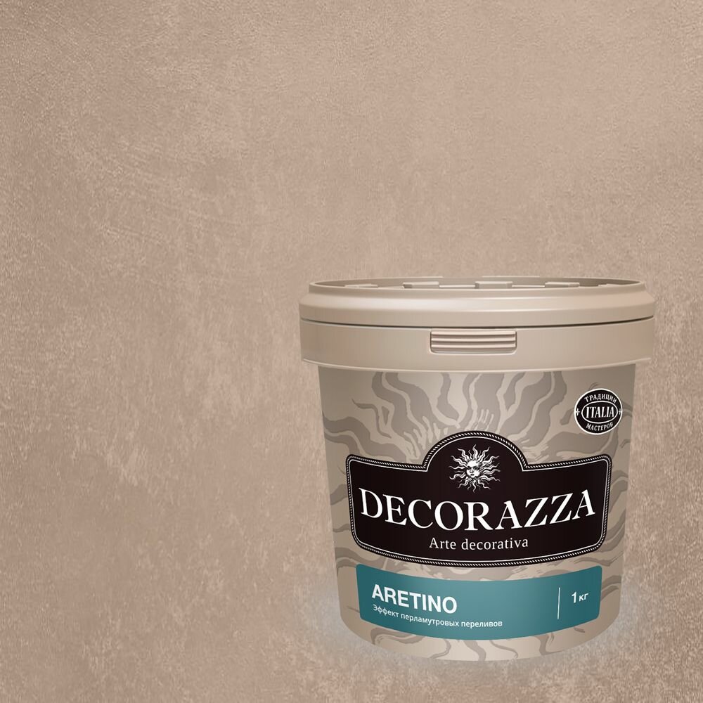 Декоративная краска с эффектом перламутровых переливов Decorazza Aretino (1л) AR 10-35
