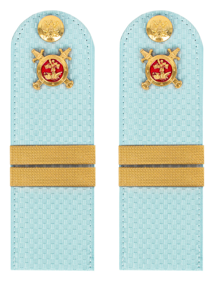 Погоны Полиции на рубашку голубые Картон Звание Младший Сержант