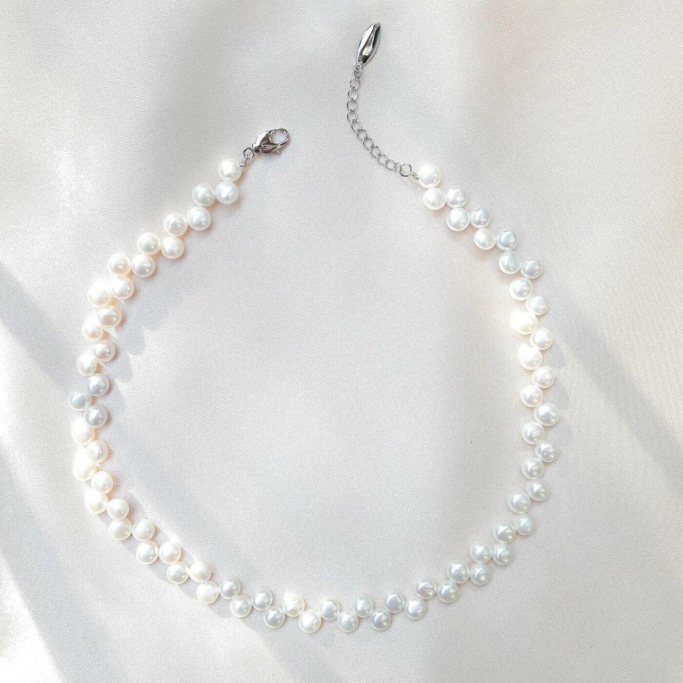 Колье, жемчуг культивированный