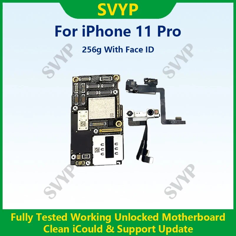 Полностью протестированная подлинная материнская плата для iPhone 11 Pro Max, 64 11 Pro 256g Face ID
