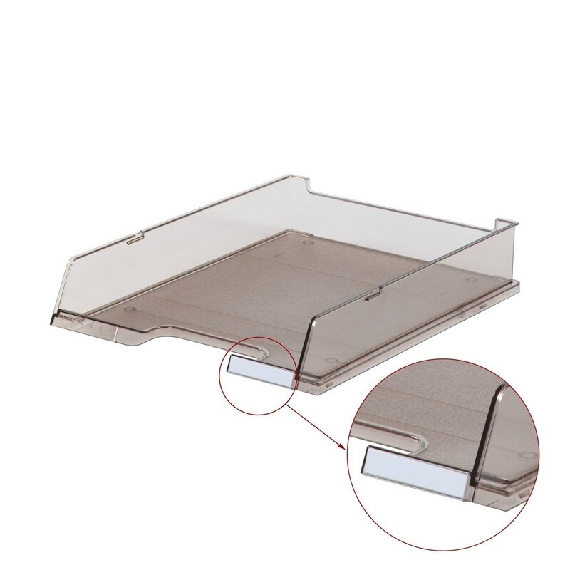 Лоток для бумаг Han с индивидуальным окном, тонированный