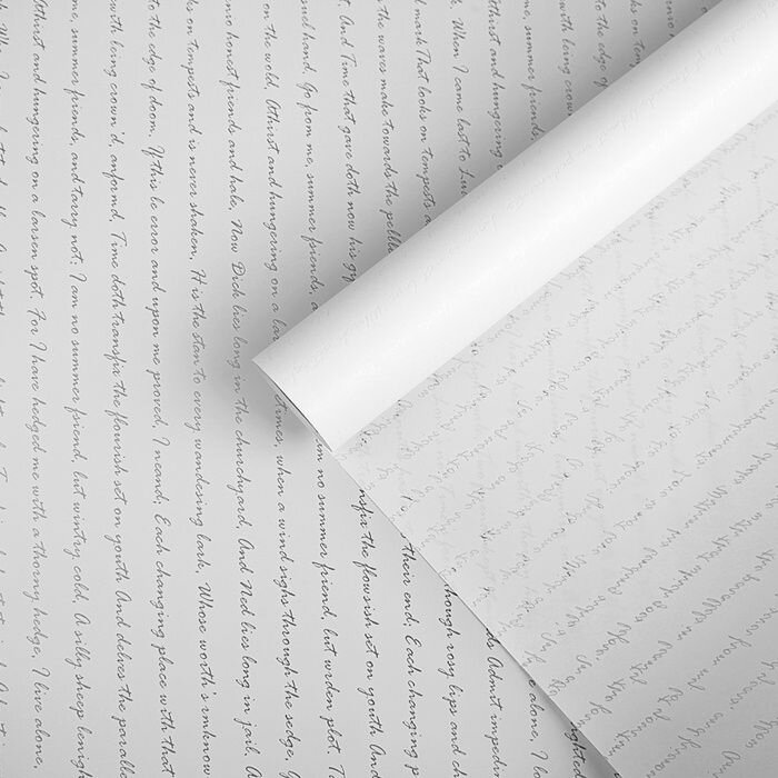 Пленка для цветов КНР "Послание", белая, 0,6х10 м