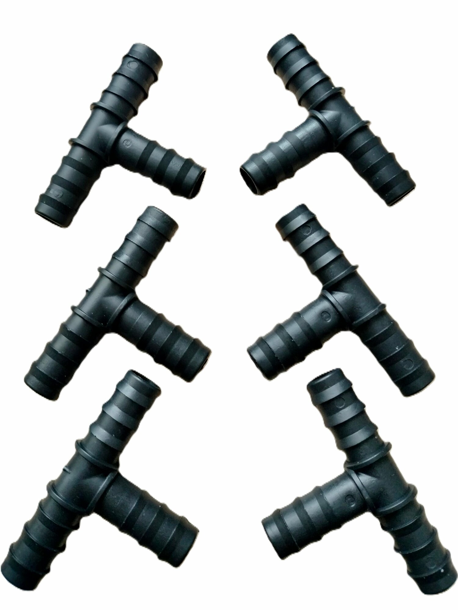 Тройник (6 шт.) 16 мм для трубок и шлангов