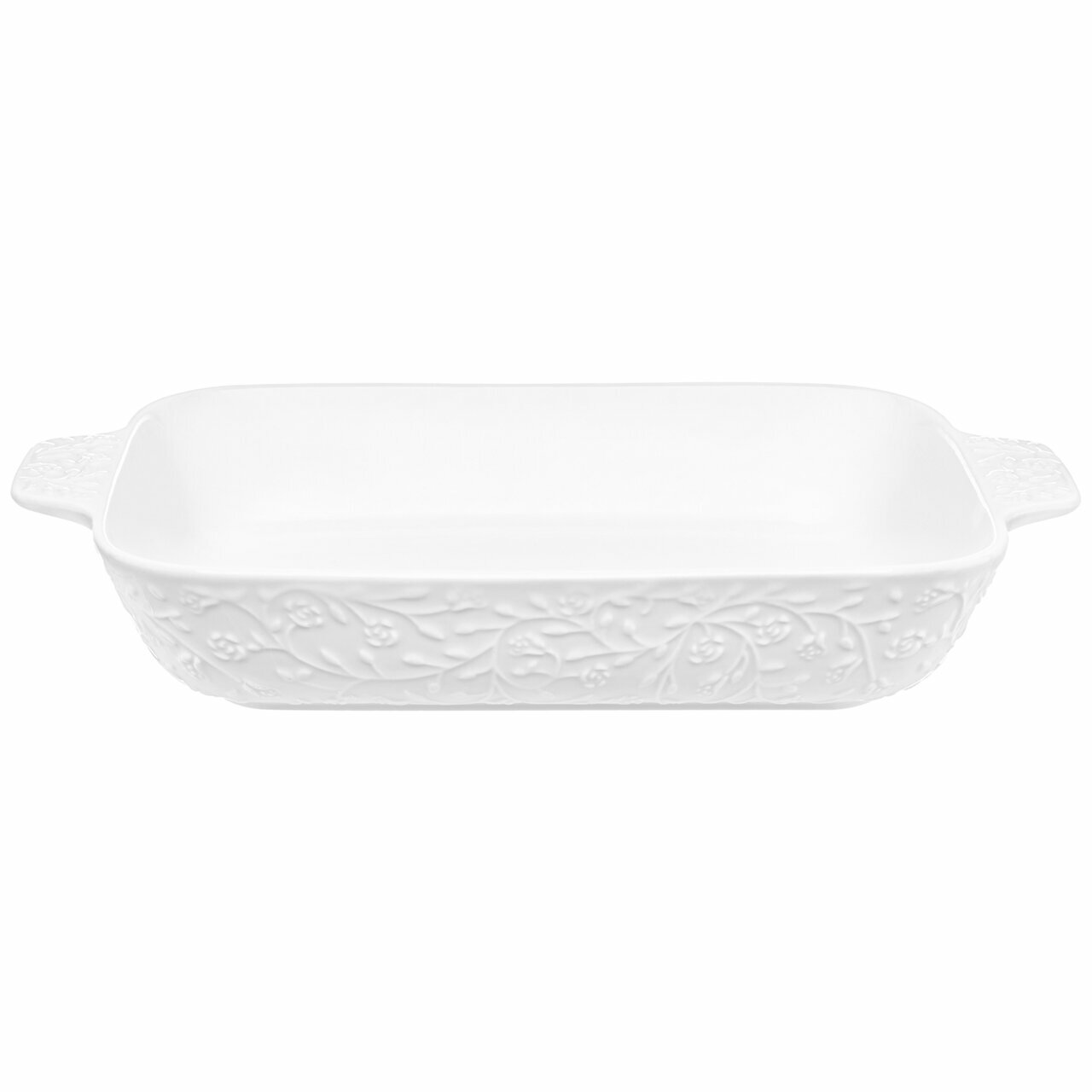 ELAN GALLERY Шубница Веточки-цветочки фарфор 32,5х20х5,5 см 1,7 л для сервировки стола