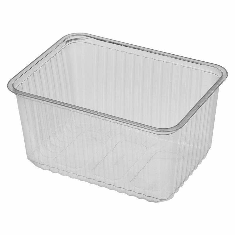 Контейнер однораз. с крышкой 1500мл 179х132х93мм, 5шт/уп (цена за уп.) прозр. ПП, 186534 Мистерия