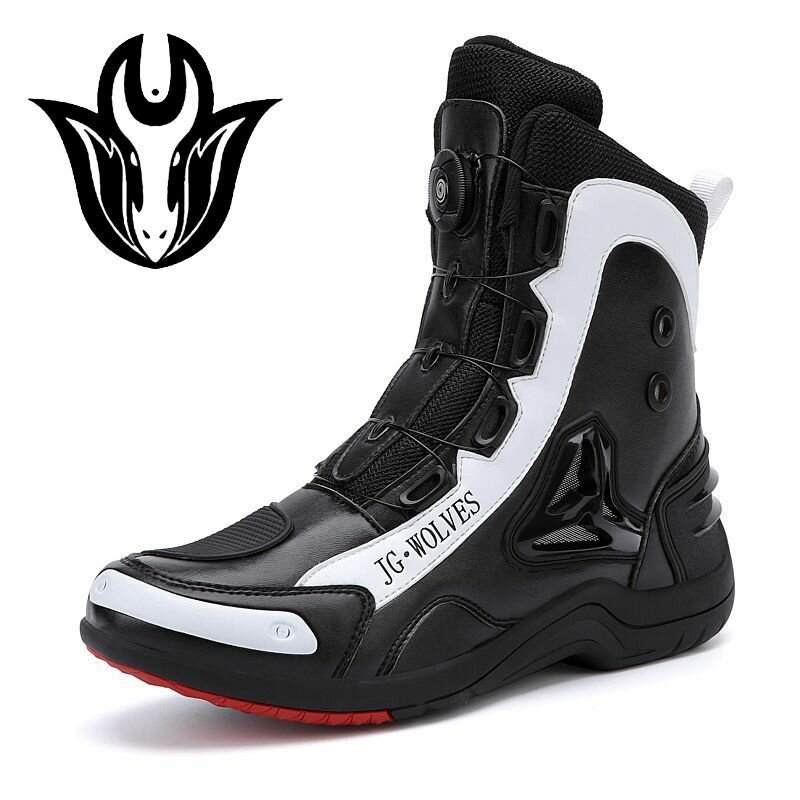 Мотокроссовки, непромокаемые, система скоростной шнуровки, осенние/зимние