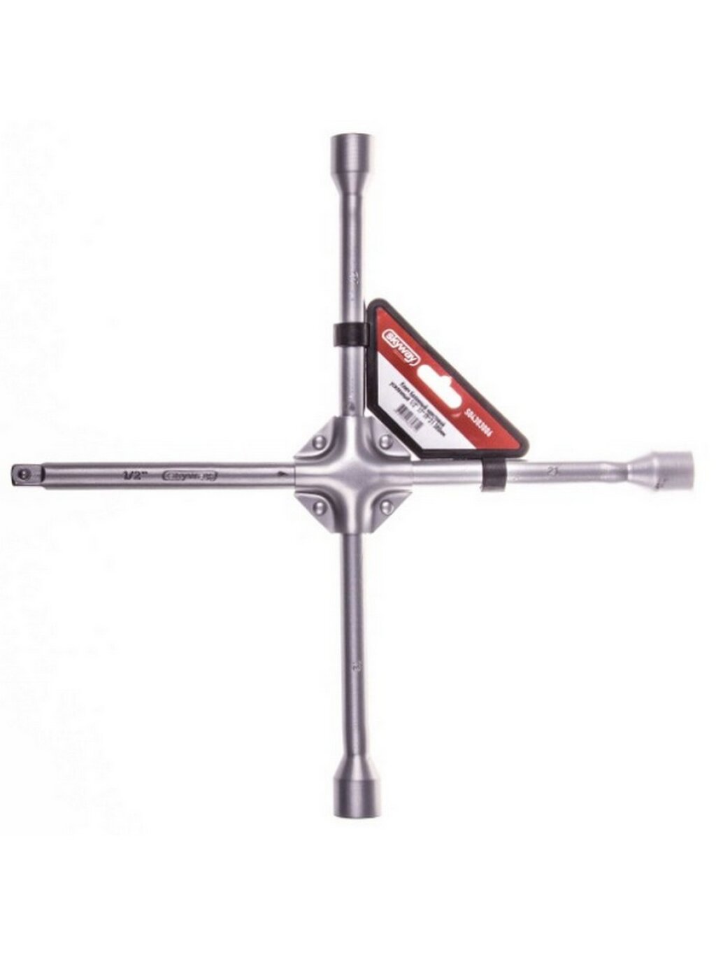 Ключ баллонный крестовой (17, 19, 21 1/2") "SKYWAY" (усиленный 380мм)