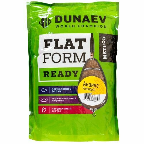 Прикормка Dunaev Flat Feeder Ready Ананас 1кг.
