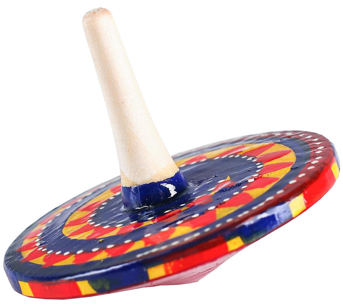 Детская игрушка Волчок "Спираль", деревянная юла для малышей, гироскоп