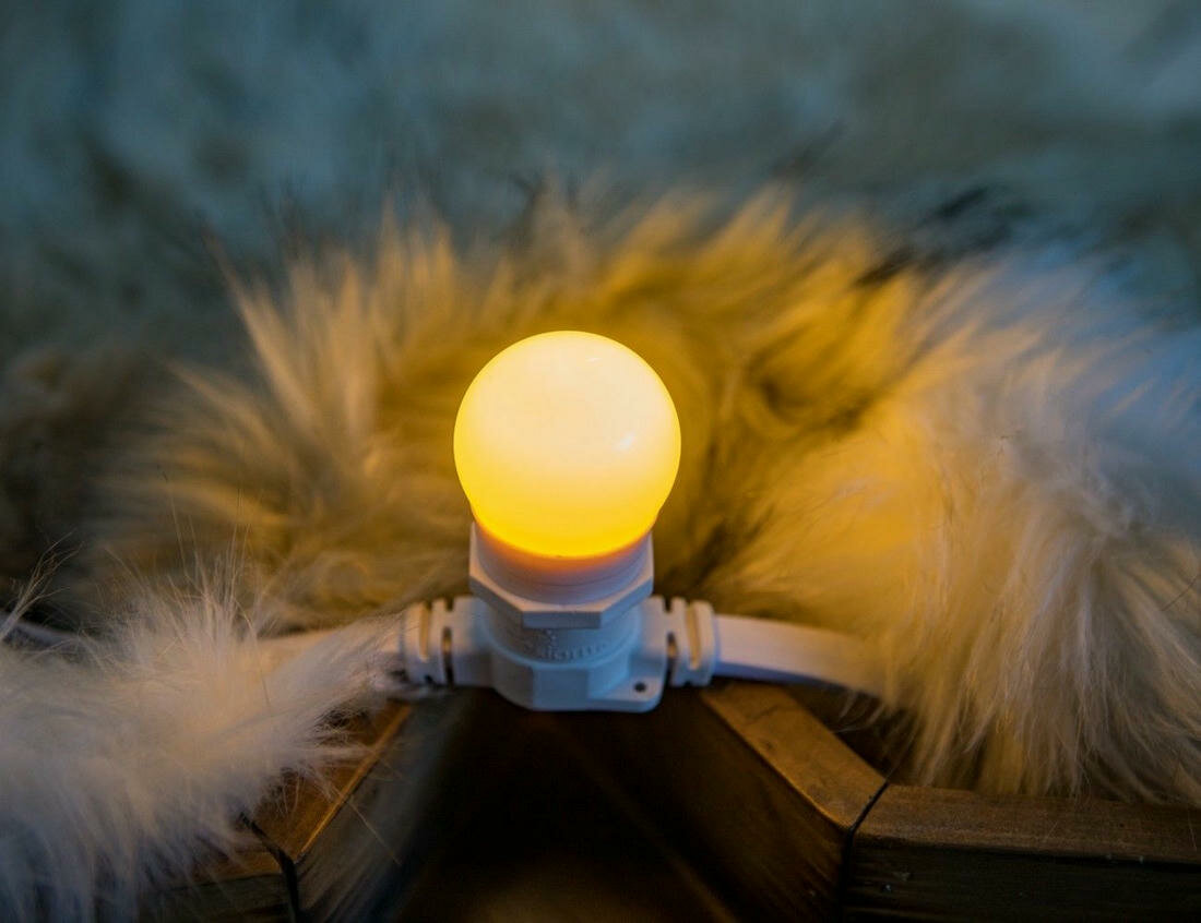 Лампа для Белт Лайт LED желтая, 45 мм, Е27, 2 Вт, Rich LED