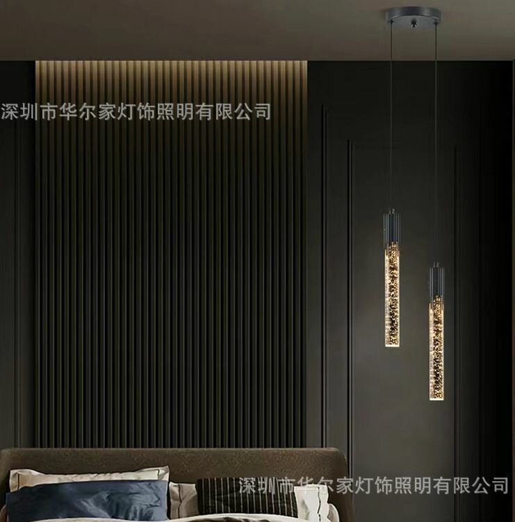 Светильник подвесной LEDЛюстра с хрустальной колонной Air Bubble