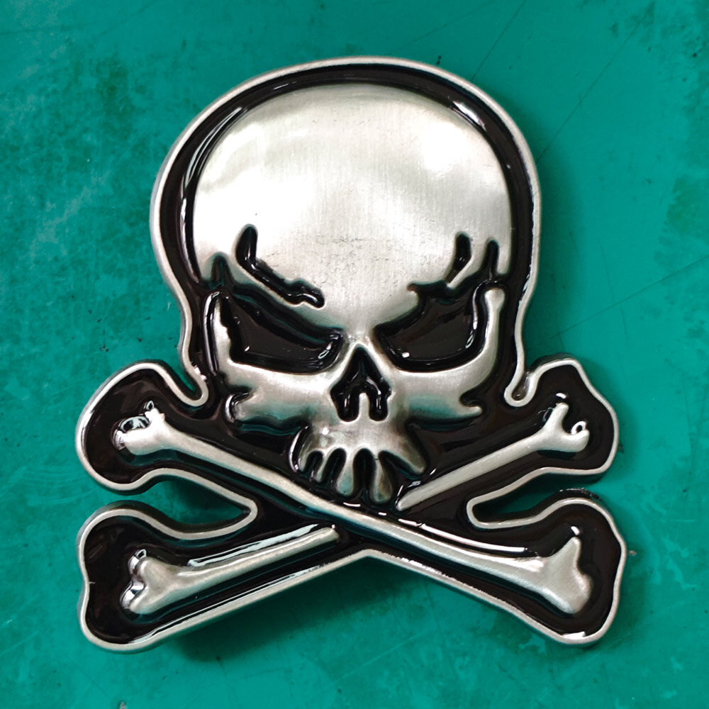 Пряжка для ремня металлическая 40 мм с кости черепа бляха армейская на ремень мужской