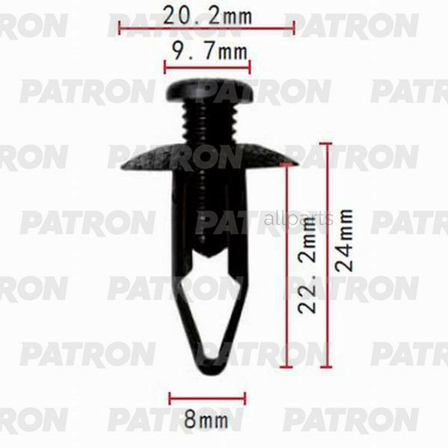 PATRON P37-0134 Клипса пластмассовая Honda, Lexus, Mitsubishi, Subaru, Toyota применяем PATRON P37-0134