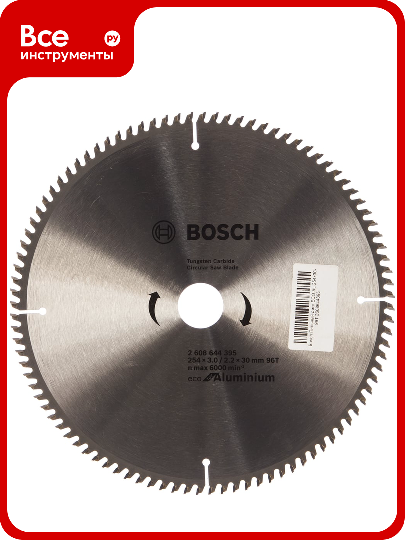 Пильный диск ECO AL (254x30 мм; 96T) Bosch 2608644395