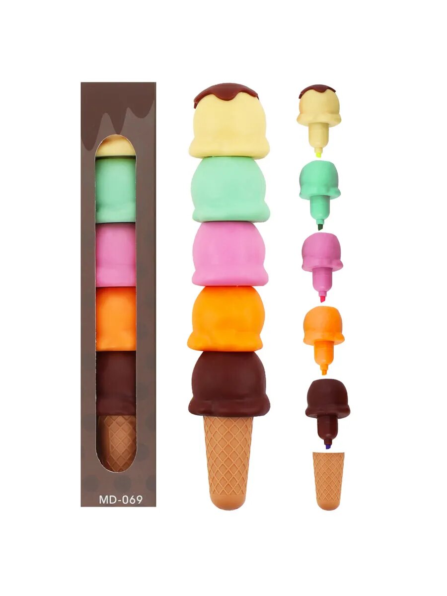 Набор перманентных маркеров 5 шт 1-4 мм