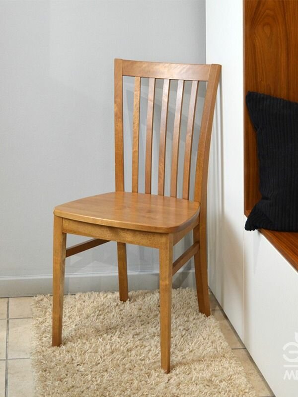 Стул "Комфорт с жестким сиденьем" (Орех), массив березы, ЭкоМебель