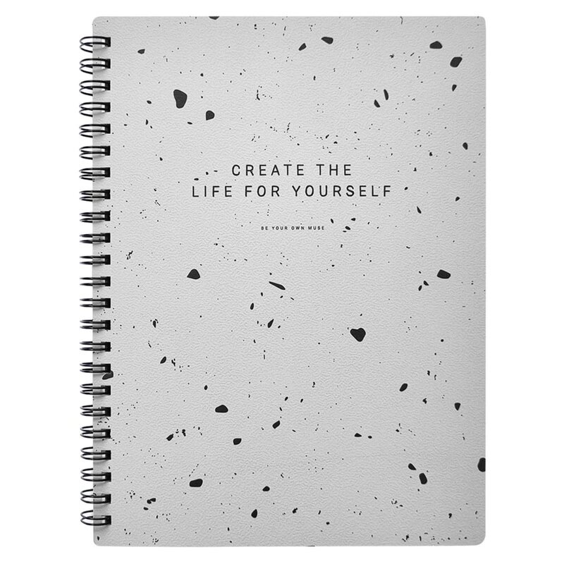 Бизнес-тетрадь А5 96л. клетка, спир, Be Smart, Terrazzo, N3678