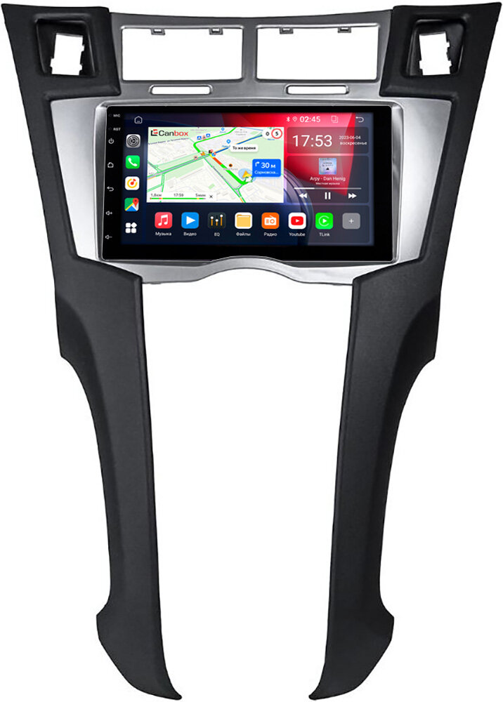 Штатная магнитола Toyota Vitz 2 (XP90), Yaris 2 2005-2012 Canbox 4/64 Android 10 (GTR7-RP-11-100-423) (IPS, DSP, CarPlay)