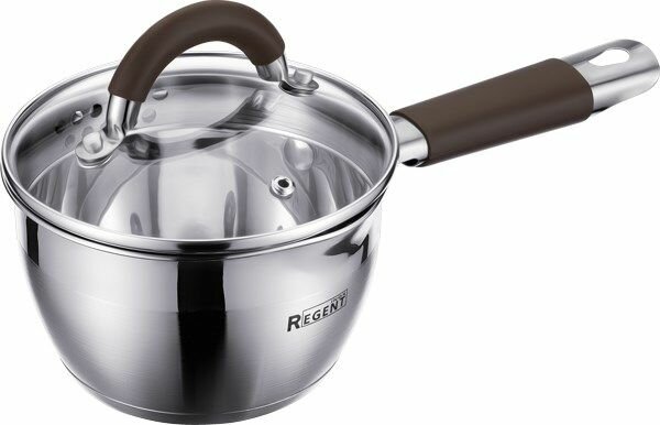 Ковш со стекл. крышкой 1,1л; 14x8,5 см Linea Truffle. Regent