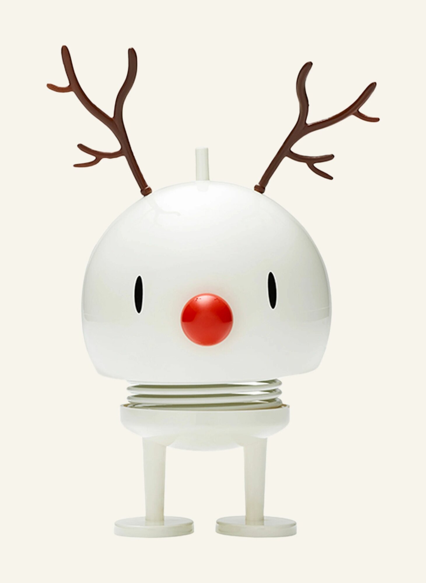 Фигурка Hoptimist Reindeer Bumble, пластик, металл, белая, 14x8,5x10,2 см