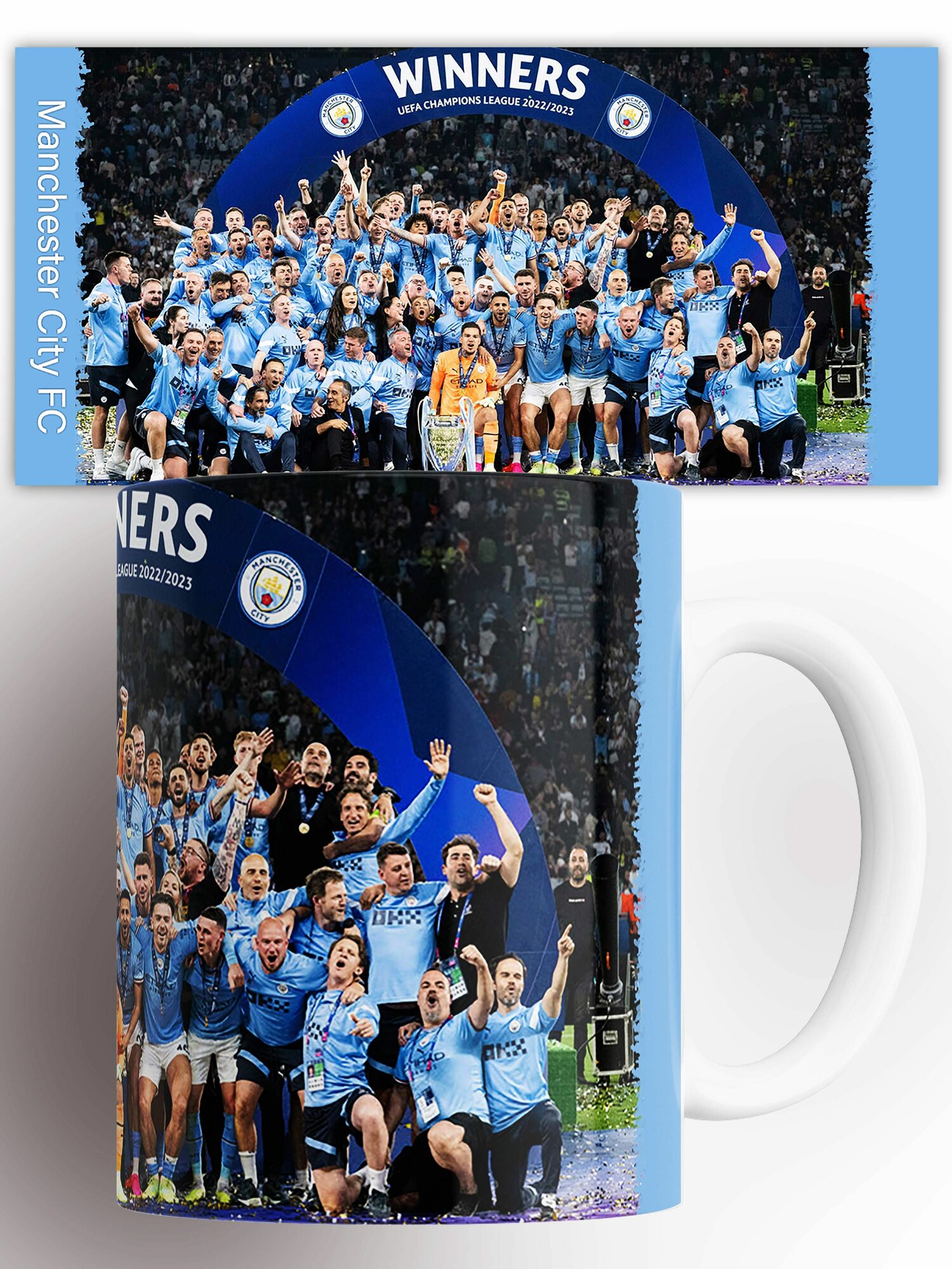 Кружка Манчестер сити Финал Лиги чемпионов УЕФА Manchester city 330 мл