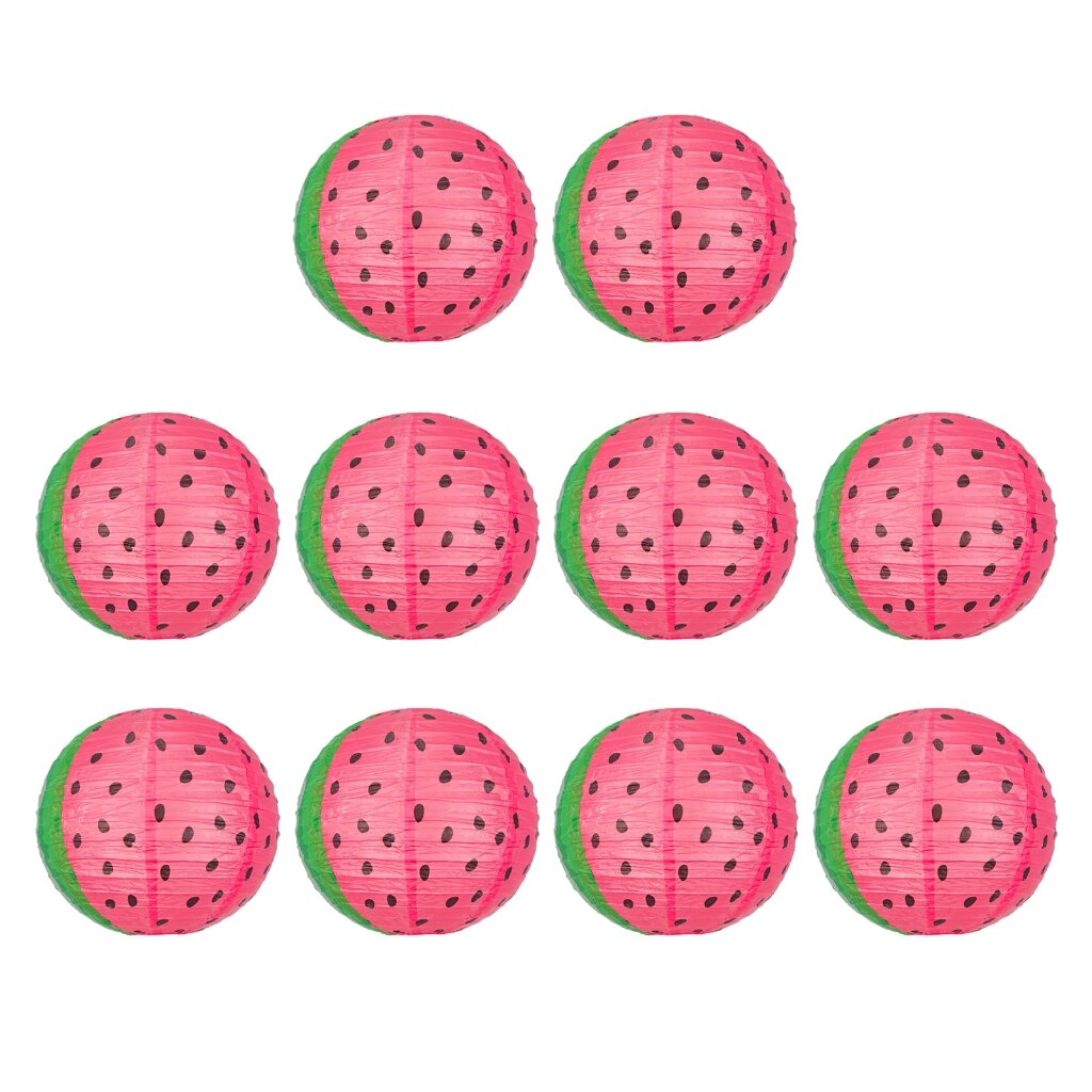 Упаковка из 10 арбузных фруктов тематические висящие фонари