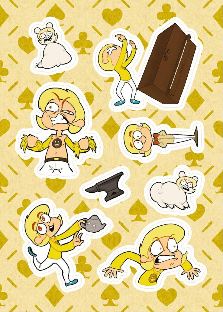 Лист Стикеров 13 Карт. Феликс. Земля Королей