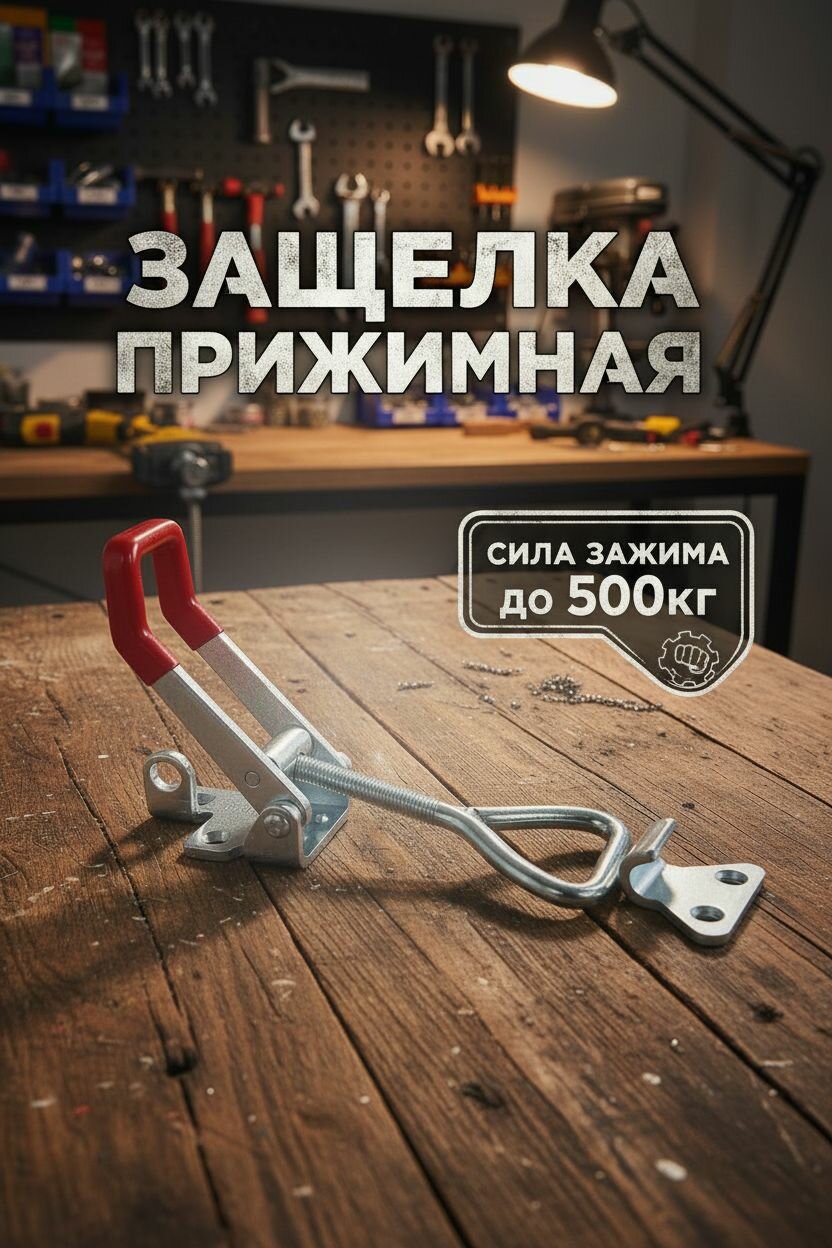 Замок-защелка лягушка прижим накидной стальной для ящика шкафа кейса