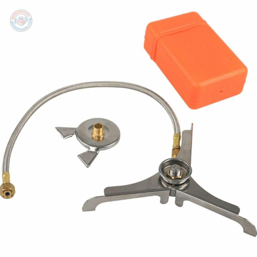 Переходник для походной горелки универсальный медно-стальной адаптер для газовых баллонов кемпинг пикник туризм