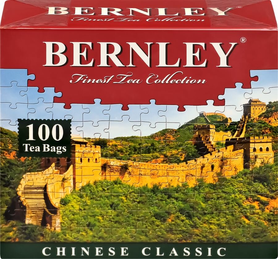 Чай зеленый BERNLEY Чайниз Классик китайский (Россия) 100пак