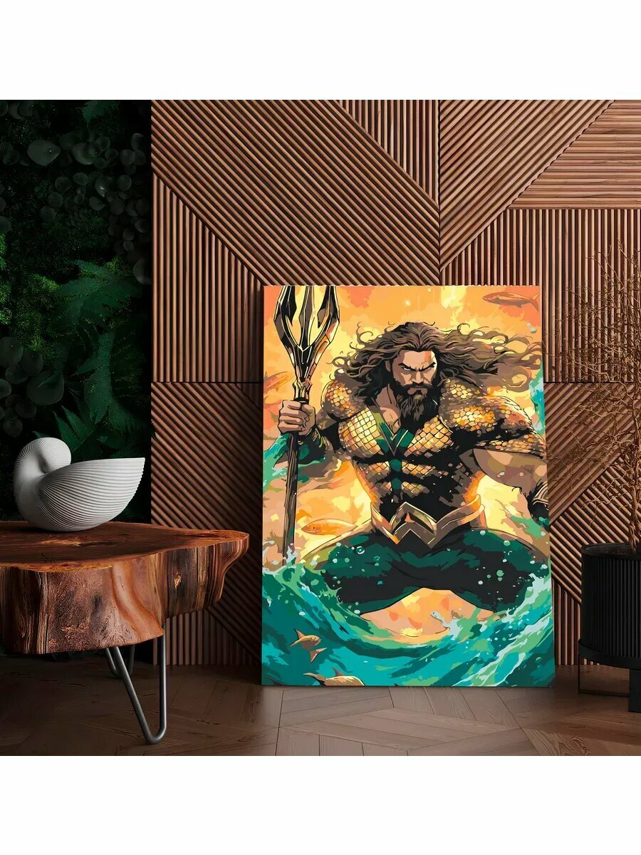 Картина по номерам Аквамен-Супергерой-Посейдон