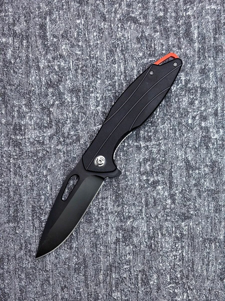 Складной нож флиппер COMBAT чёрный 21 см