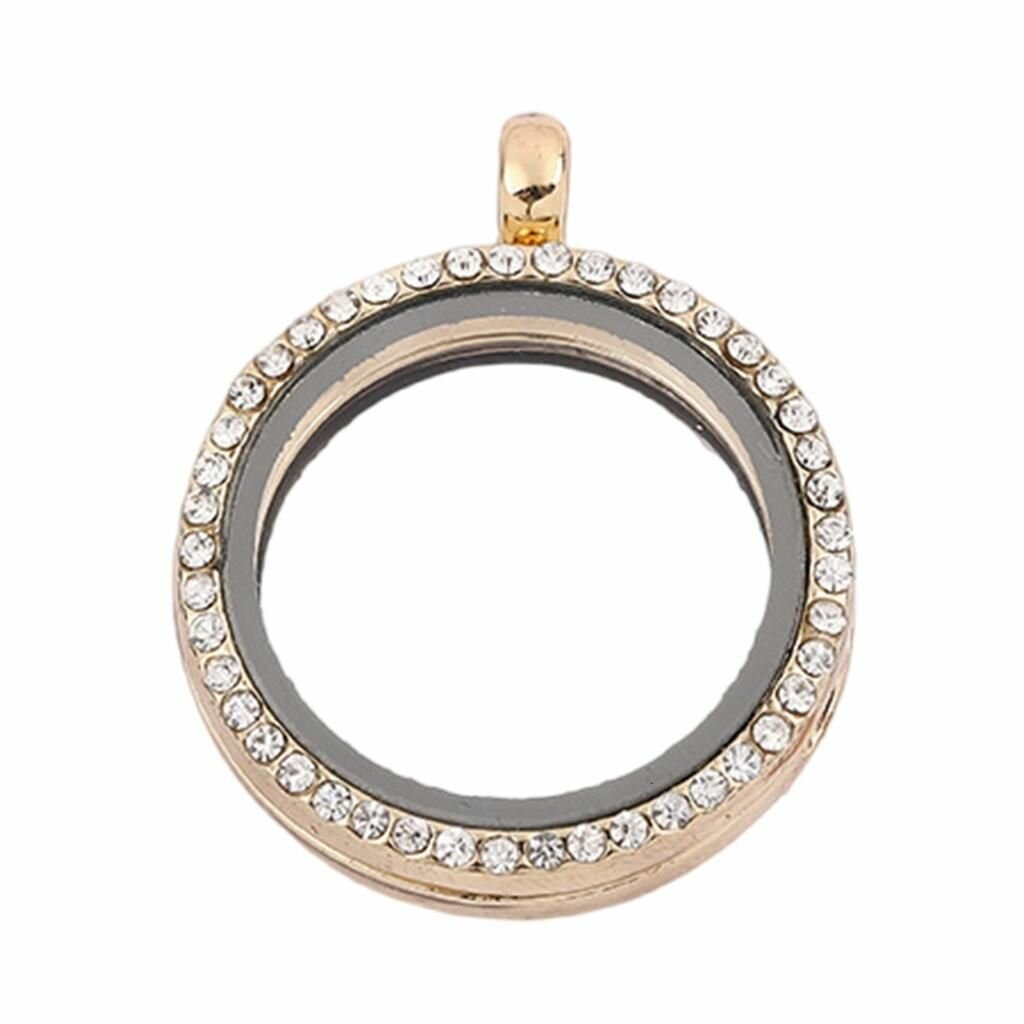 Магнитный кулон для фото, Золото