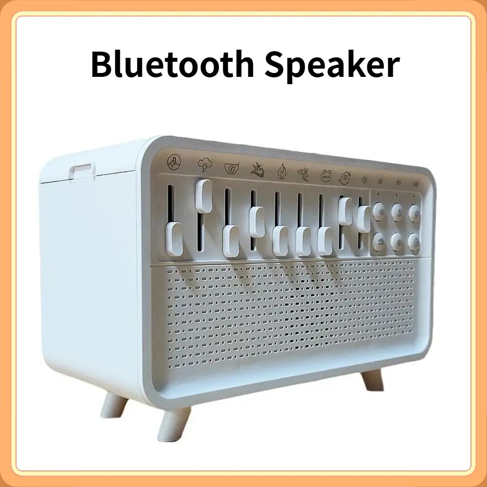 Bluetooth-динамик 3 в 1, белый шум, ночник для сна, увлажнитель, универсальная машина, бесплатная комбинация 8 групп, природный звук