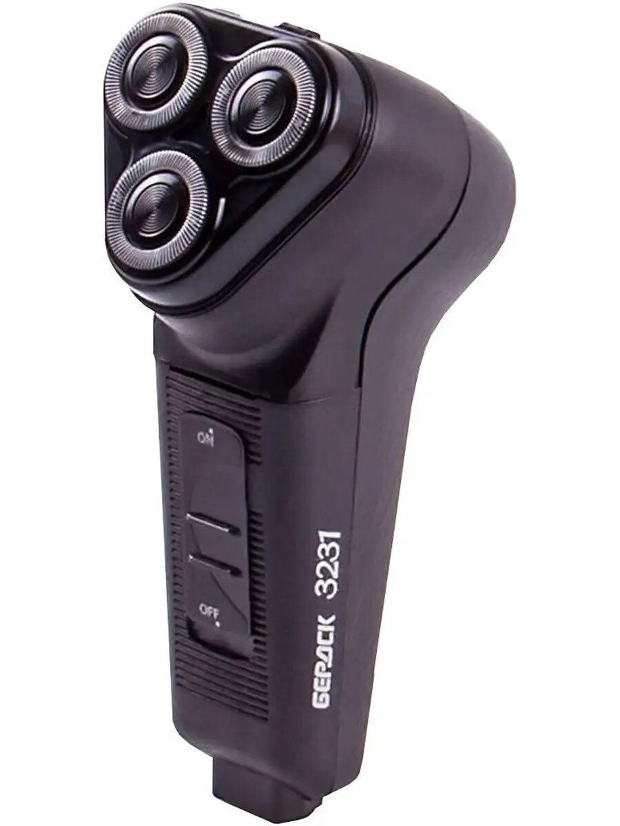 Электробритва "Бердск 3231", роторная, питание от сети, плавающие головки, дорожный чехол