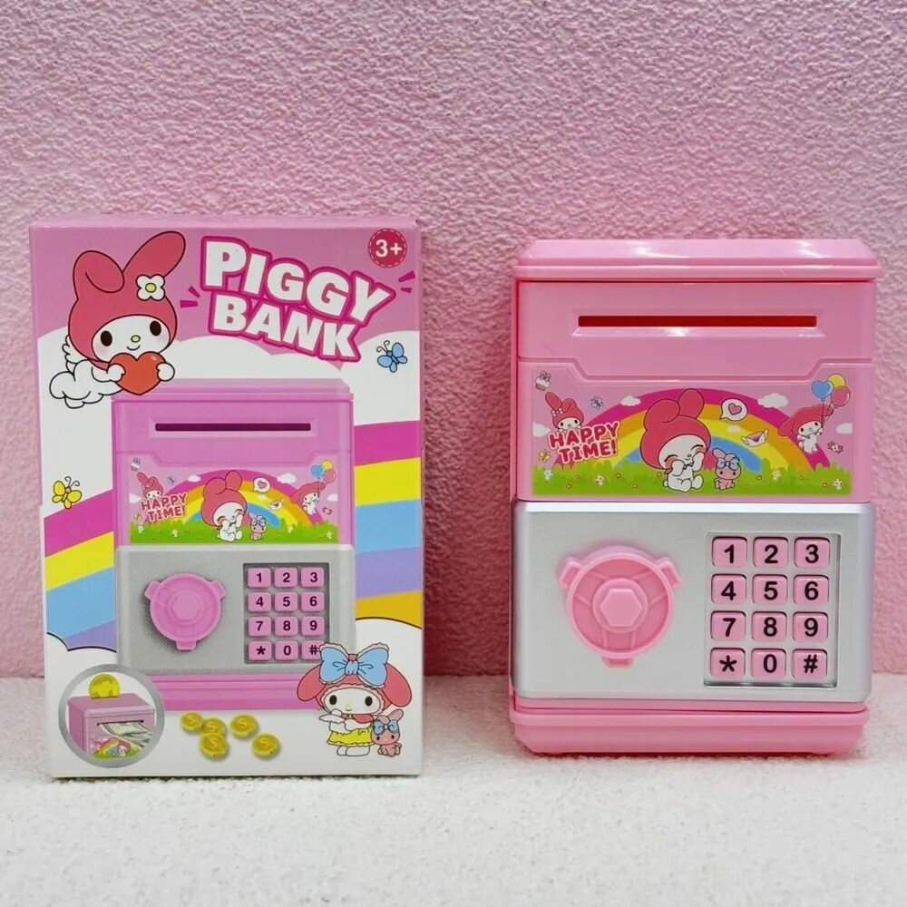 Копилка для детей с кодовым замком, хранение и накопление, мальчики и девочки