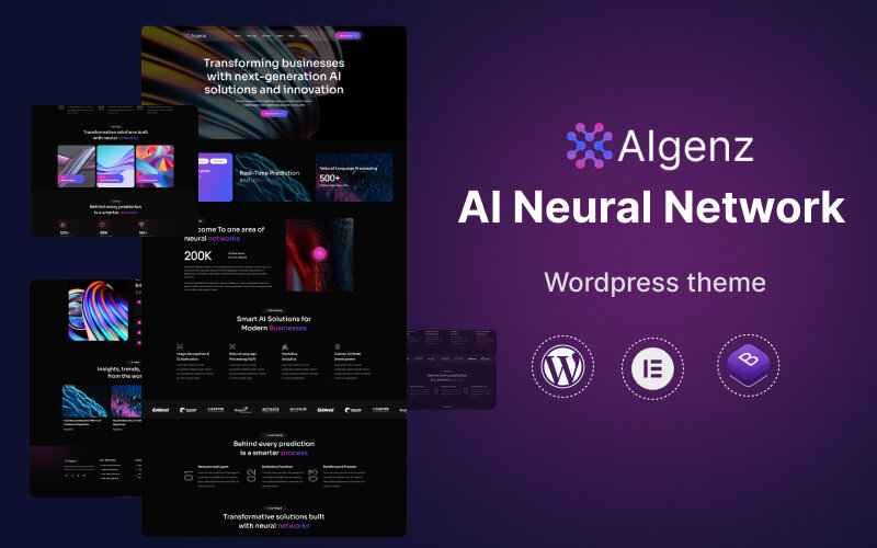 Подарочный сертификат на Шаблон для сайта Вордпресс с демоконтентом Aigenz – AI Neural Network WordPress Theme