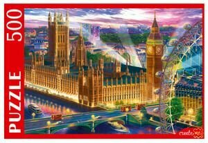 Пазл 500 деталей Панорама ночного Лондона