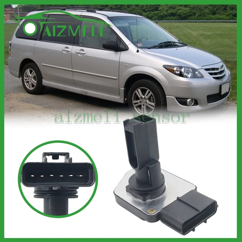 Датчик массового расхода воздуха MAF GY01-13-215 для Mazda MPV 2.5L 3.0L 2000 2001 2002 2003 2004 2005 2006 Auto OE GY0113215 Заводская цена