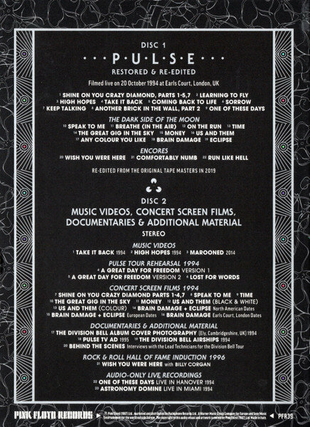 Pink Floyd - Pulse (2DVD) — фото 1