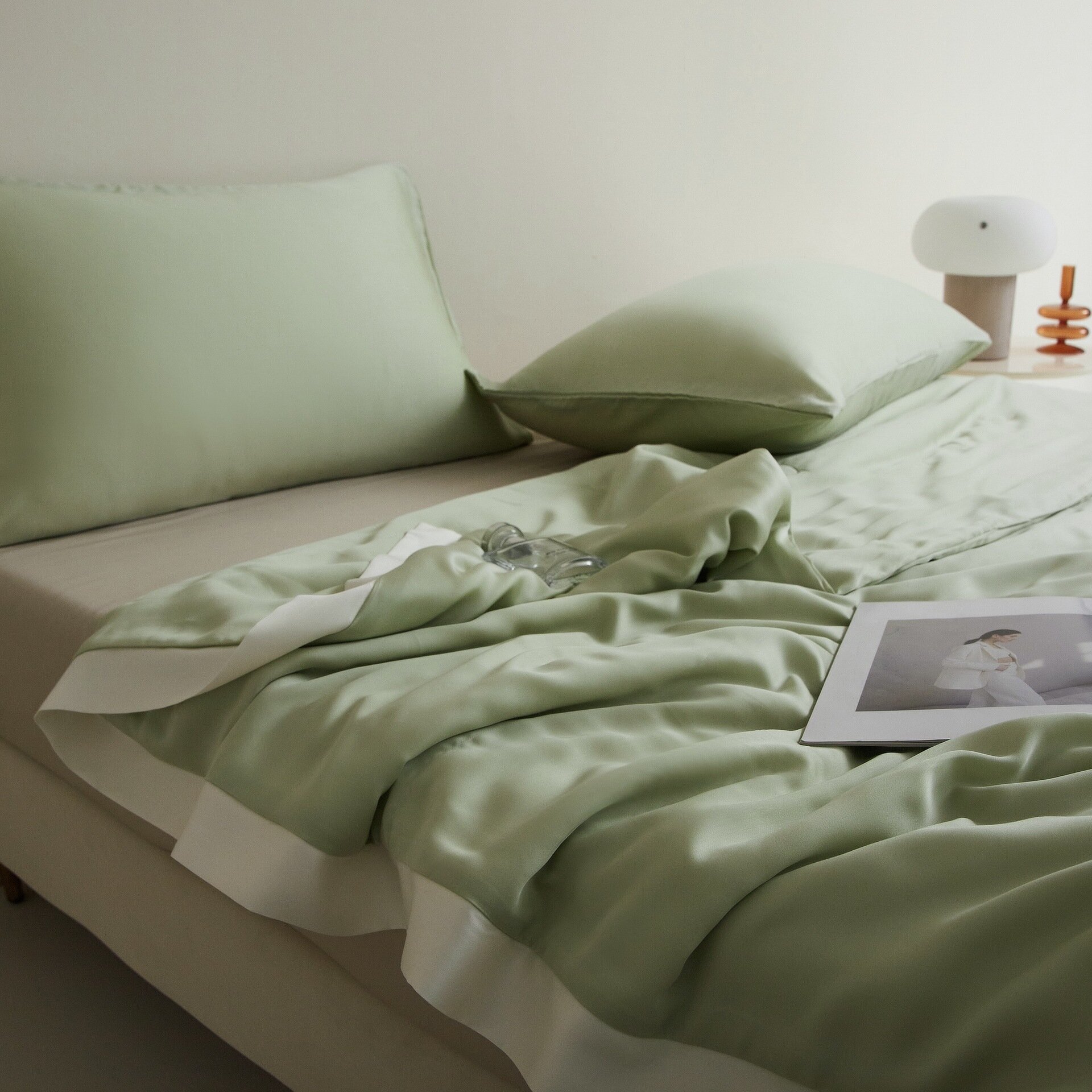 20% шелка тутового дерева, 100 штук, LF Lenzing Tencel, летний комплект из четырех предметов, прохладное летнее одеяло, летнее ледяное шелковое одеяло для кондиционера, стираемое