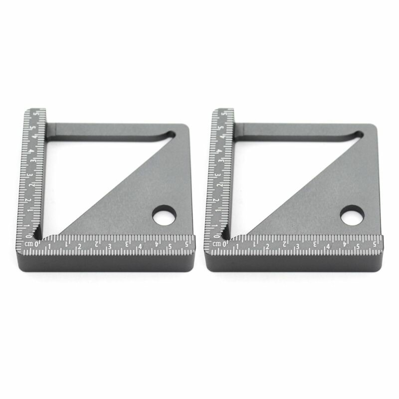 1 комплект из 2 предметов, деревообрабатывающая универсальная линейка для измерения высоты, ширины и диаметра-без ползунка